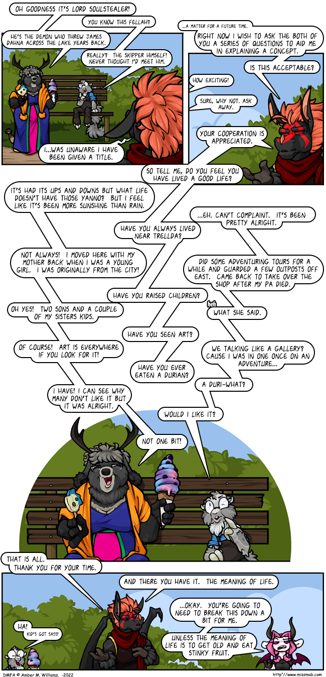 DMFA #2090: Her popsicle lost its nose.